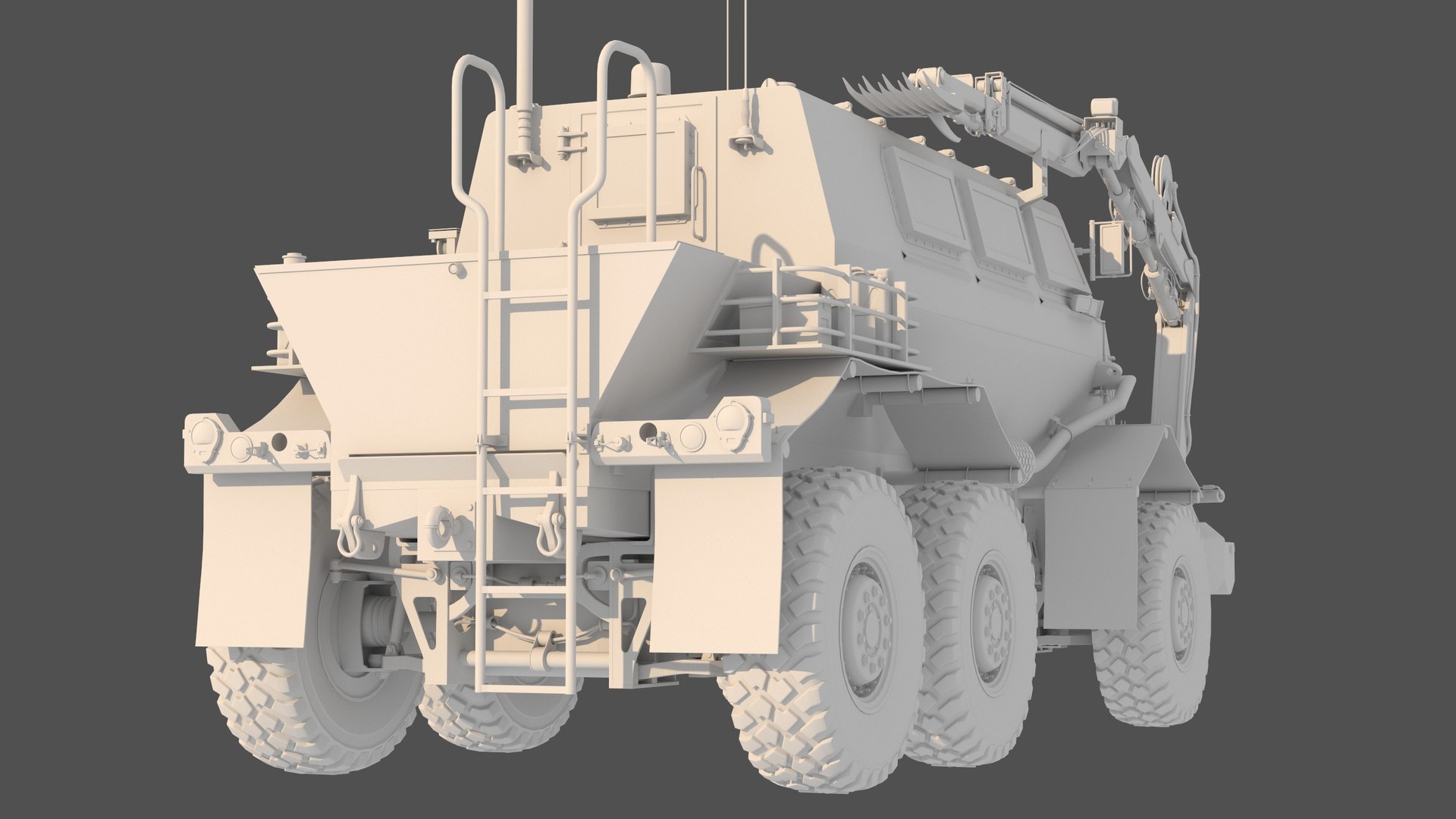 Buffalo MRAP UVW Only 3D Model - TurboSquid 2524146