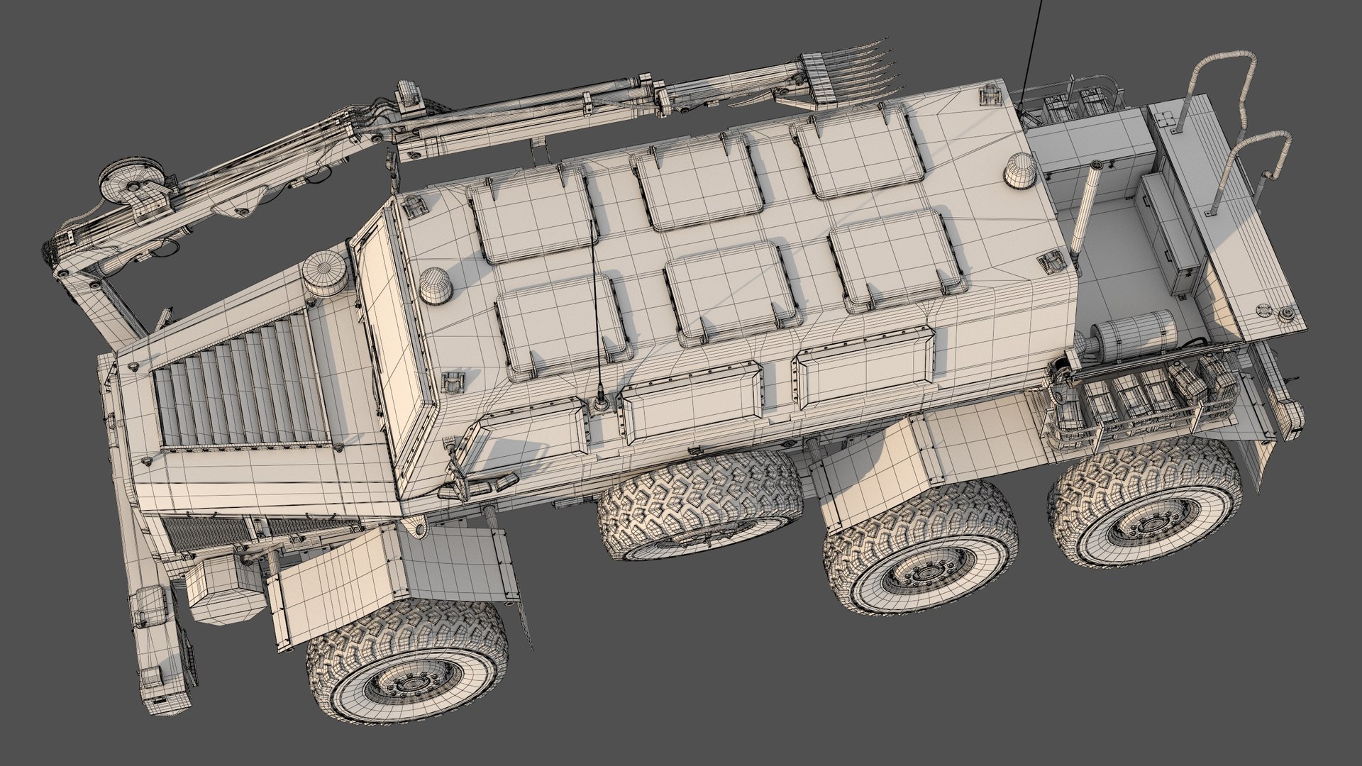 Buffalo MRAP UVW Only 3D Model - TurboSquid 2524146