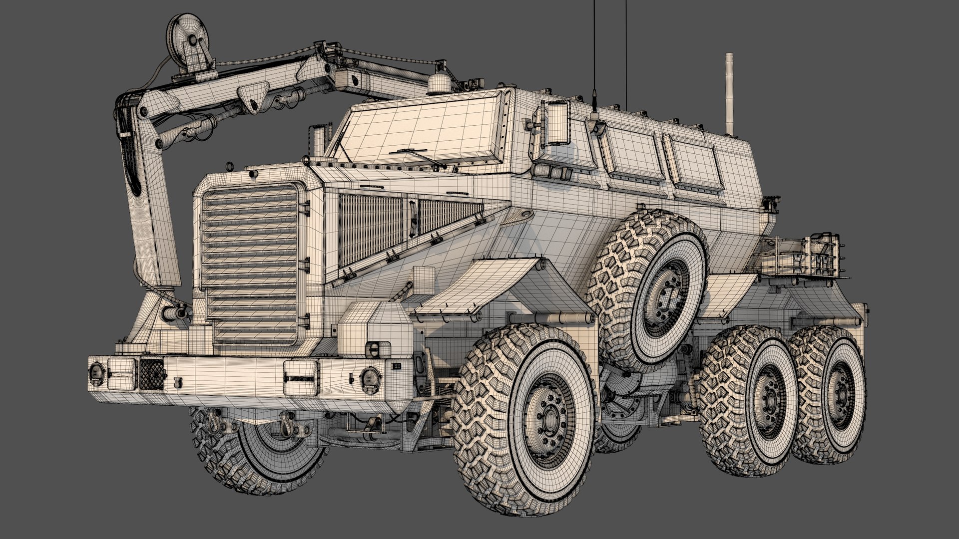 Buffalo MRAP UVW Only 3D Model - TurboSquid 2524146