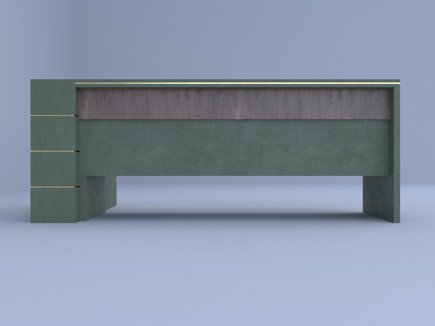 Office table 3D - TurboSquid 2045064