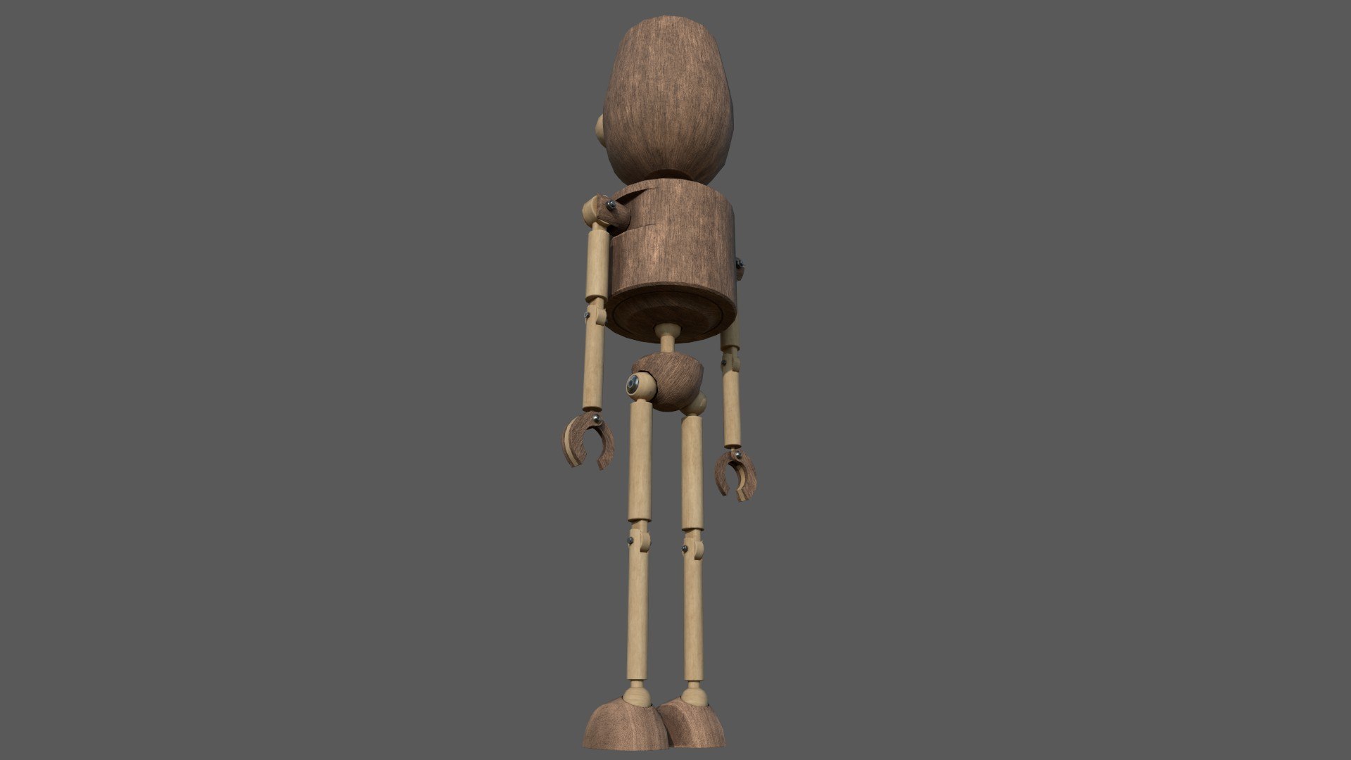 3D wood man model - TurboSquid 1683887