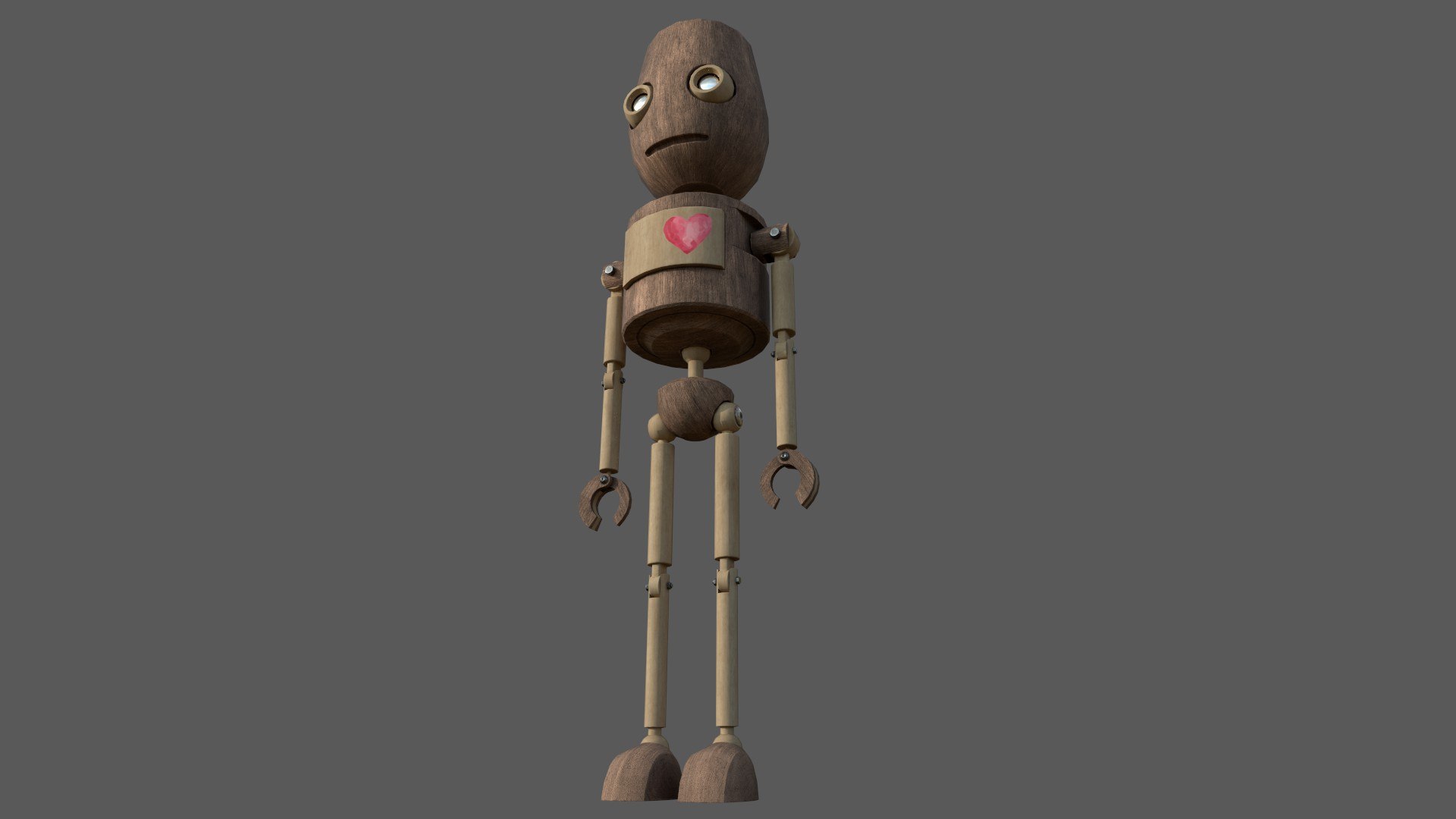 3D wood man model - TurboSquid 1683887