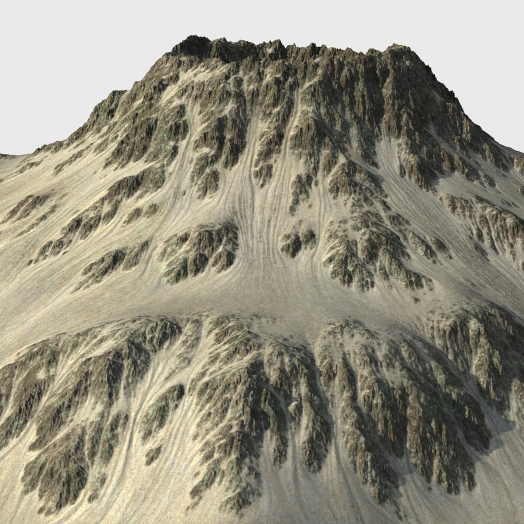 3d Model Vulcano Landscape