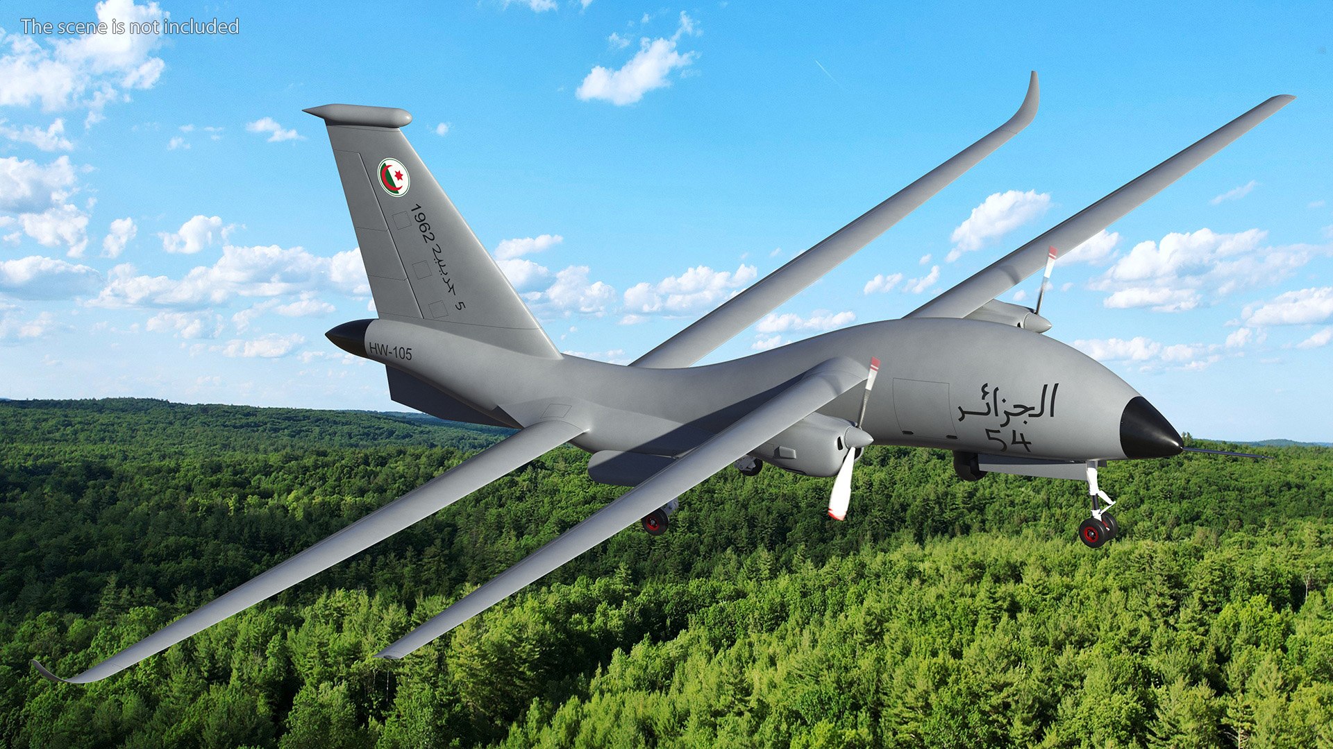 3D Yabhon United 40-UAV Grey Color Rigged - TurboSquid 2152670