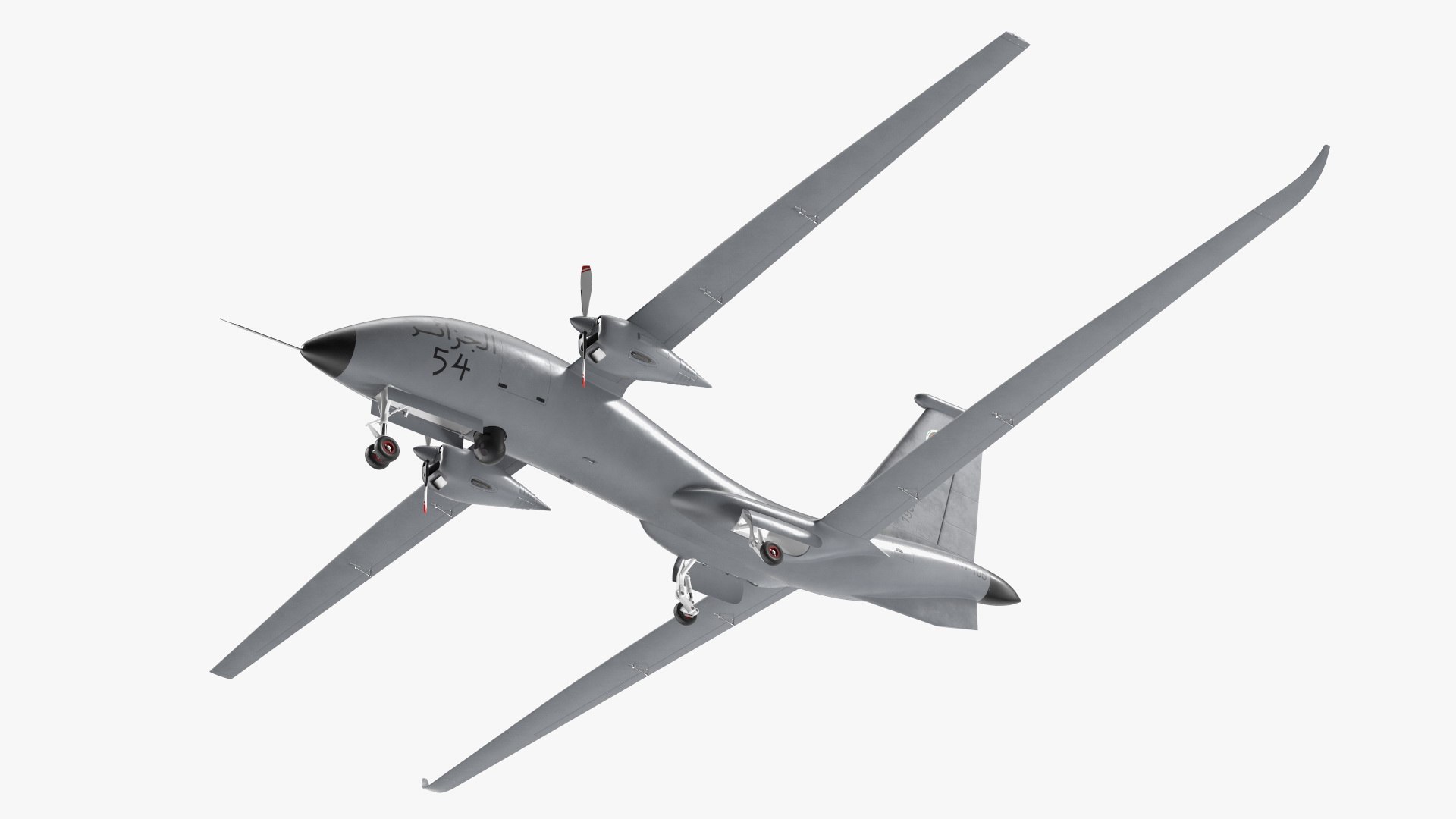 3D Yabhon United 40-UAV Grey Color Rigged - TurboSquid 2152670