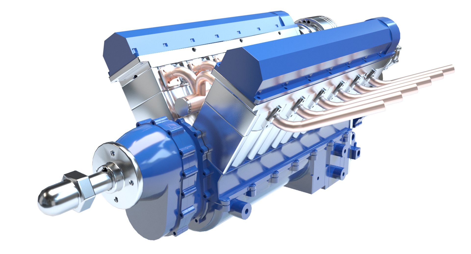 3D V12 Engine Model | 1143901 | TurboSquid