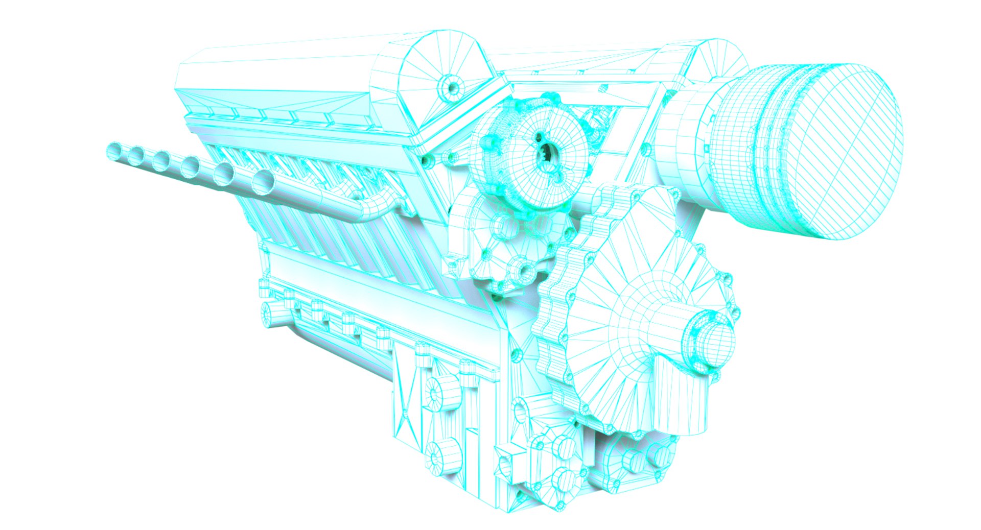 3D V12 Engine Model | 1143901 | TurboSquid