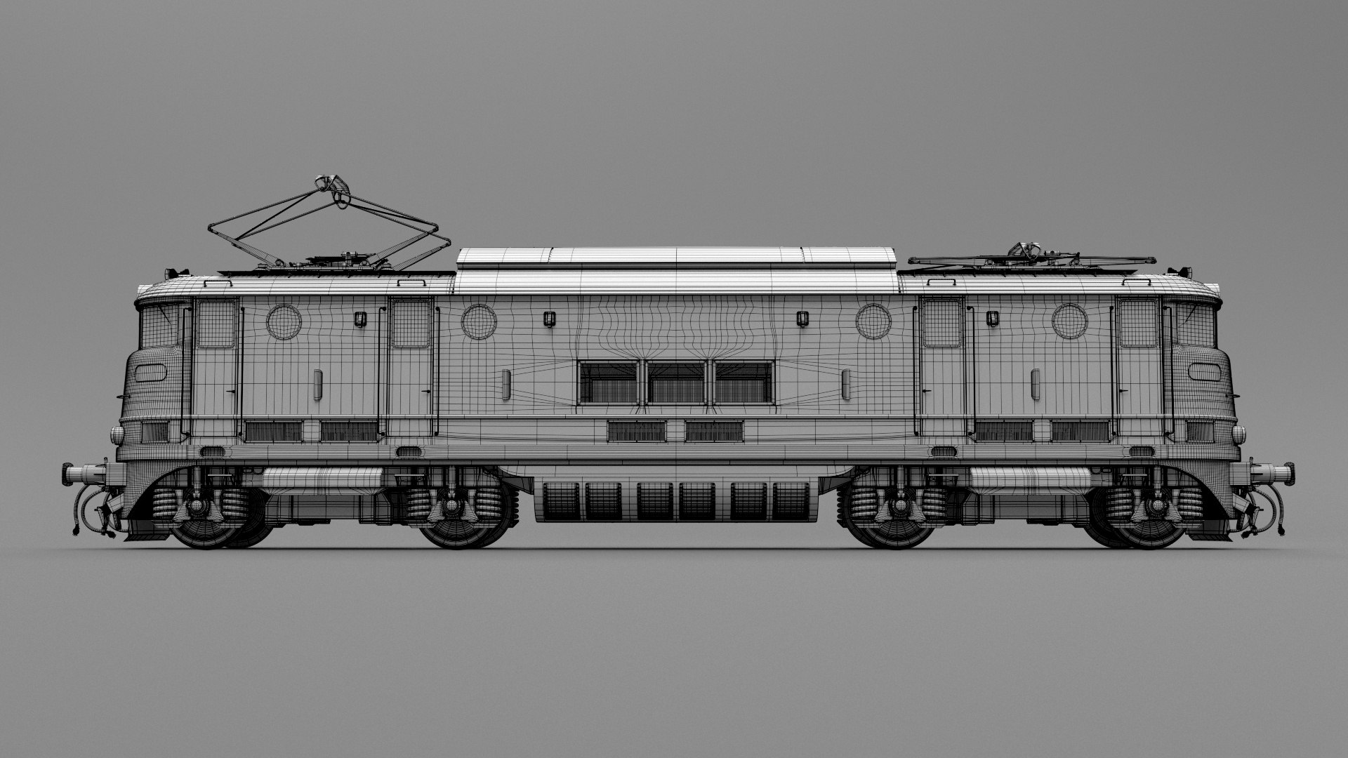 3D Model Old Locomotive Train - TurboSquid 1579078