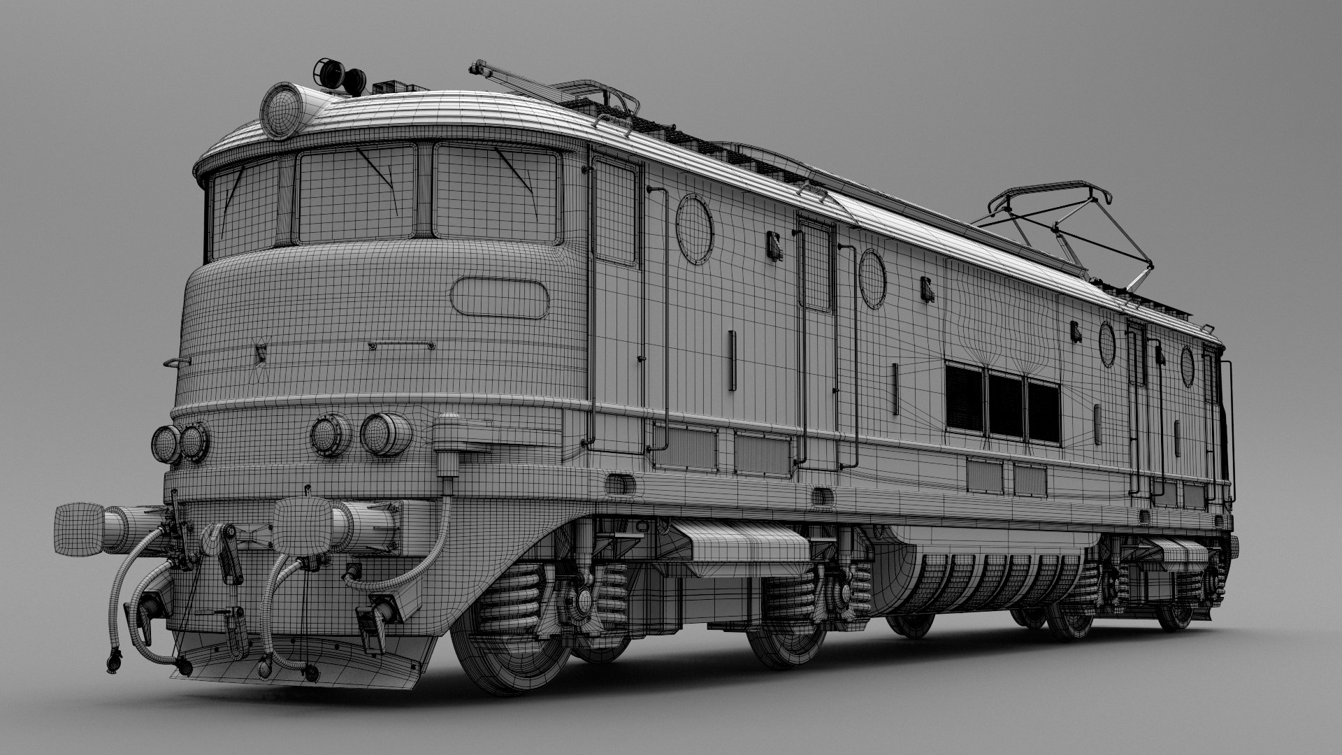 3D Model Old Locomotive Train - TurboSquid 1579078