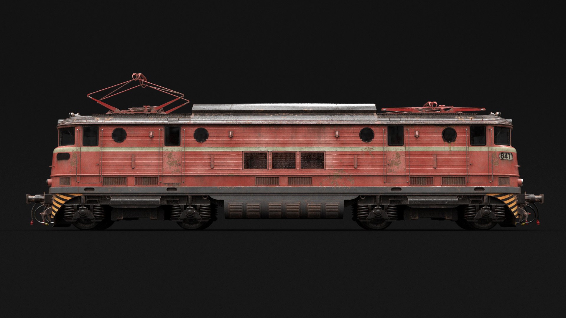 3D Model Old Locomotive Train - TurboSquid 1579078