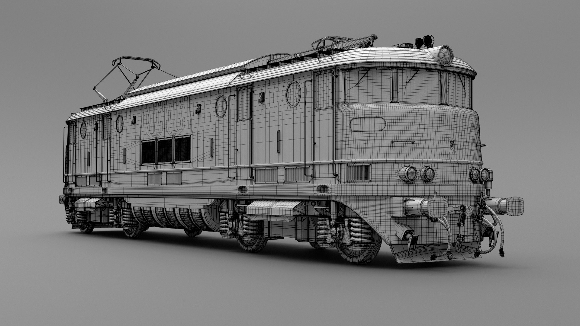 3D Model Old Locomotive Train - TurboSquid 1579078