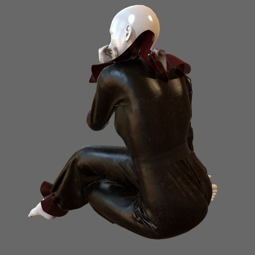 clown outfit 3 3d obj