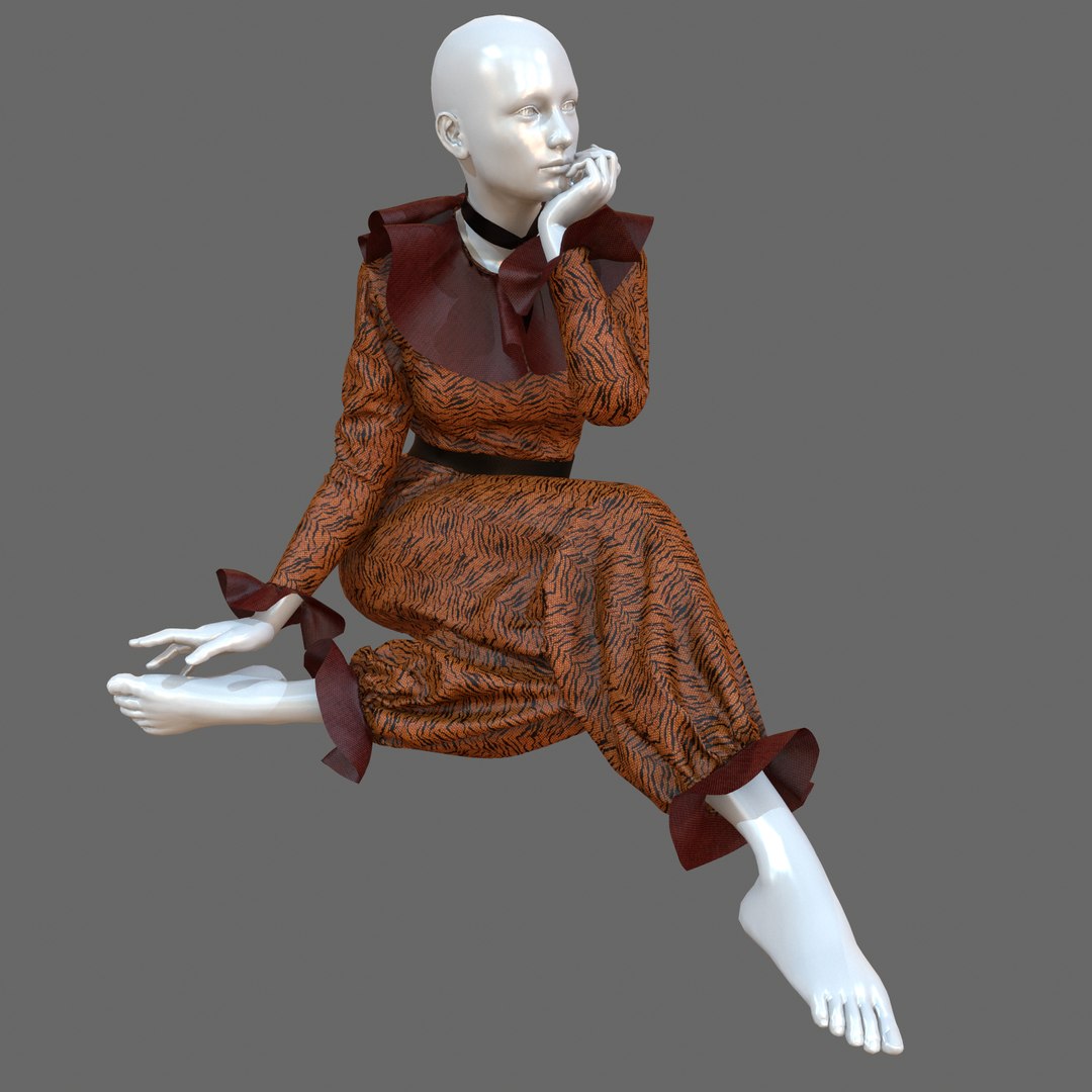 clown outfit 3 3d obj