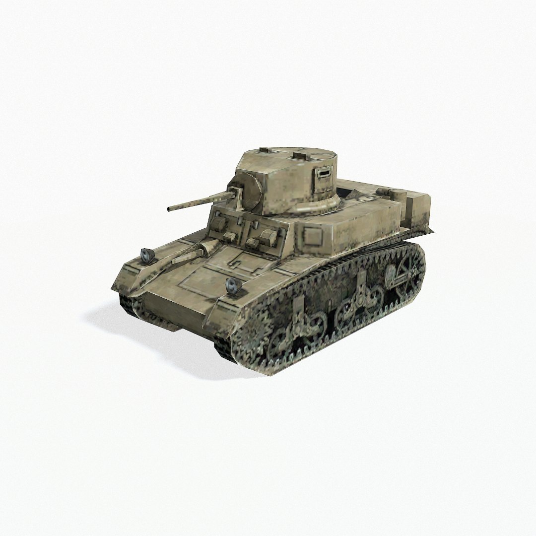 3d m3 stuart light tank model