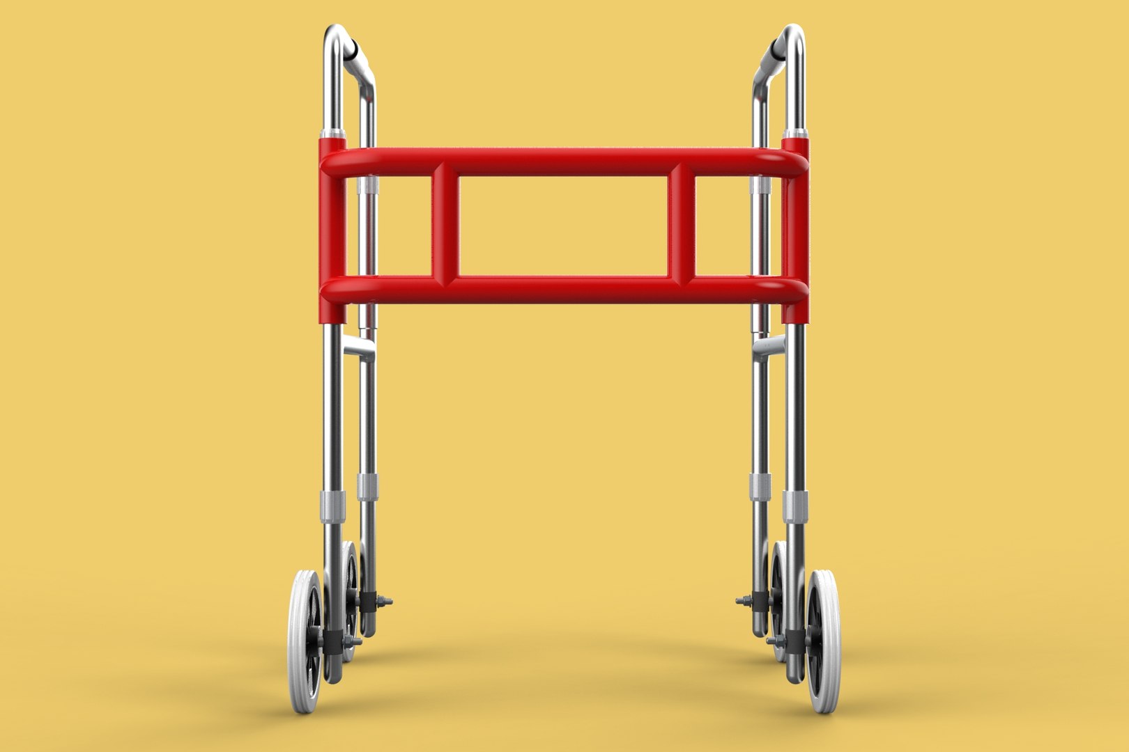 3D ROLLING WHEELED WALKER ZIMMER WALKING FRAME ROLLATOR FOLDABLE Model ...