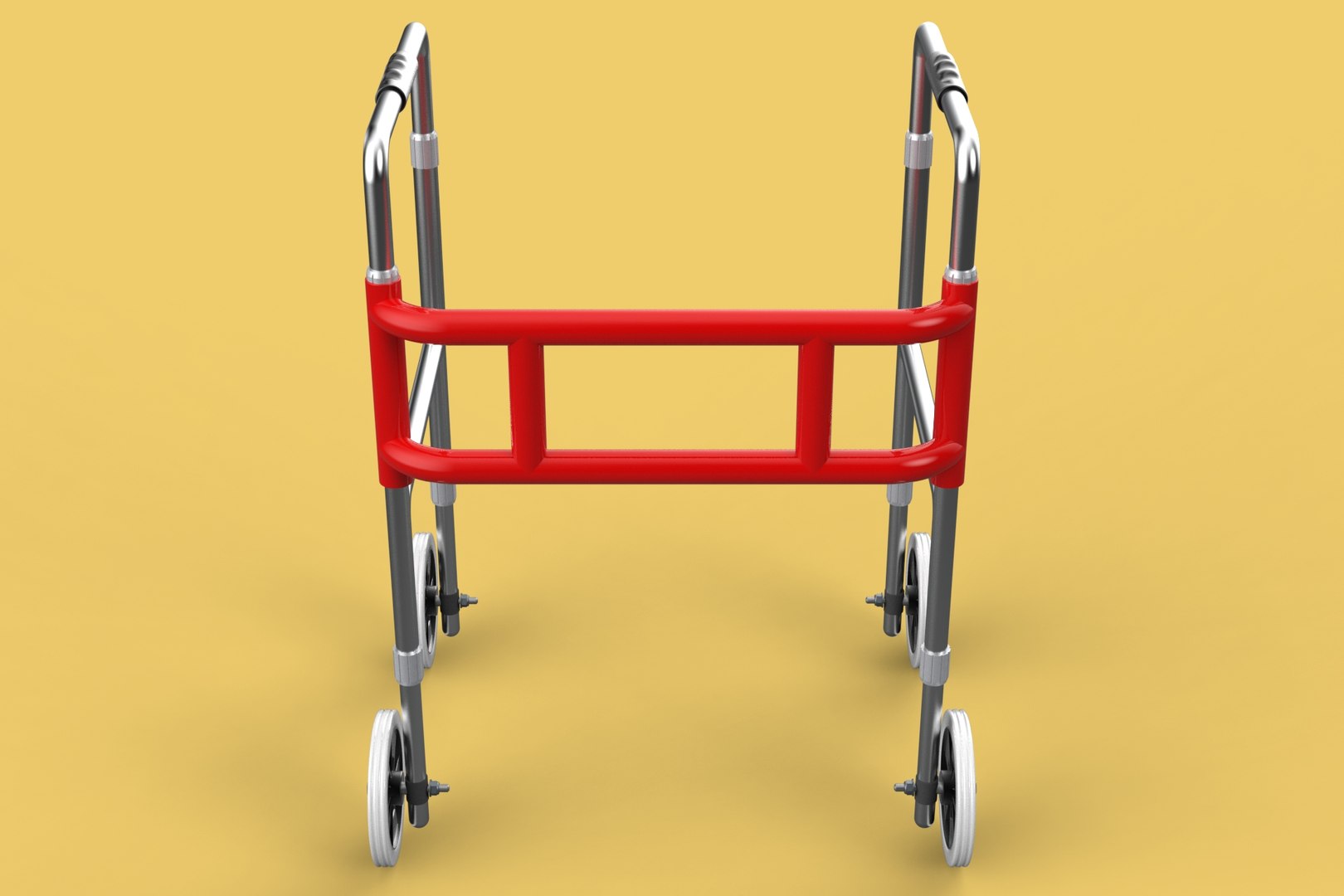 3D ROLLING WHEELED WALKER ZIMMER WALKING FRAME ROLLATOR FOLDABLE Model ...