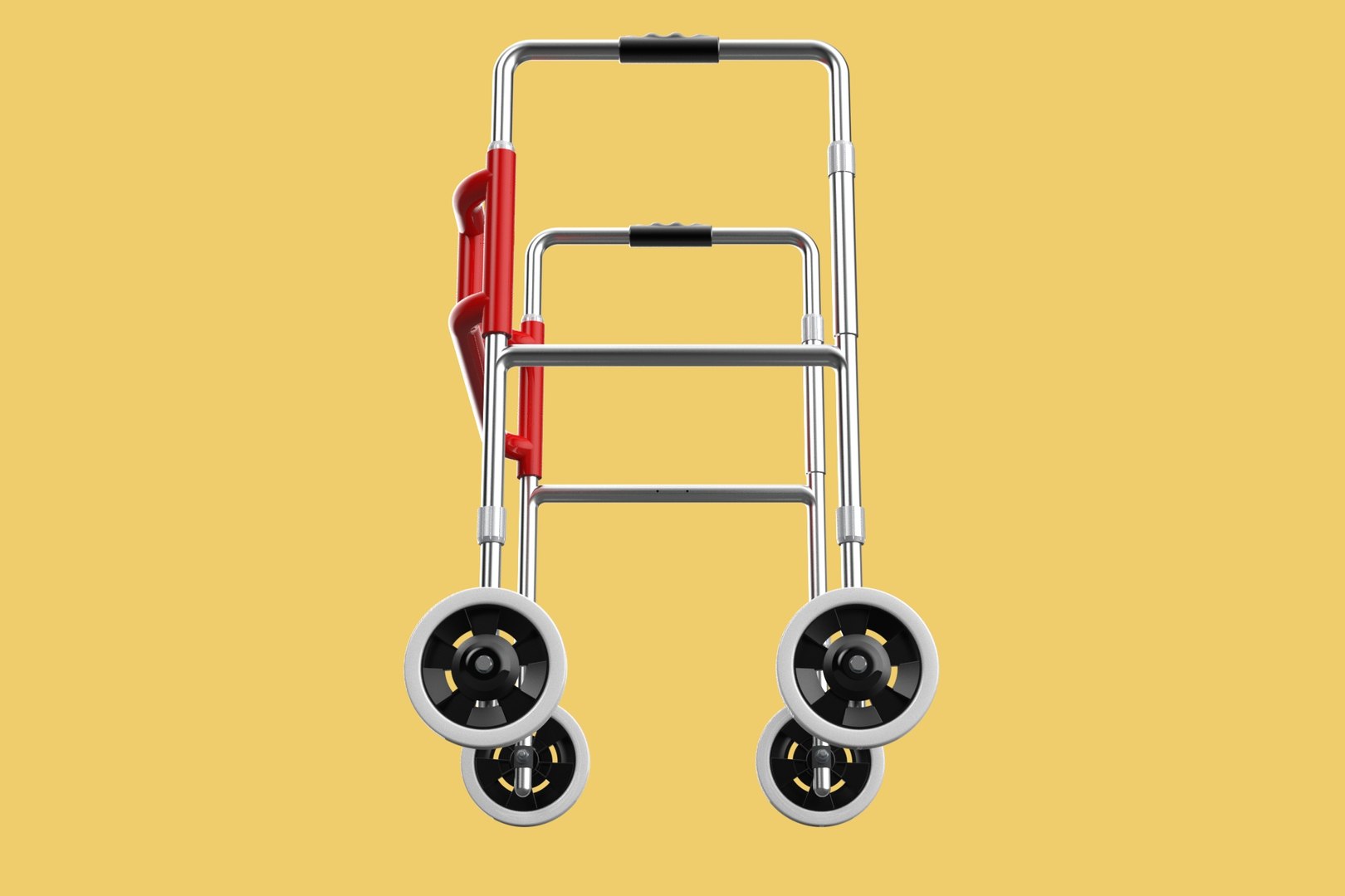 3D ROLLING WHEELED WALKER ZIMMER WALKING FRAME ROLLATOR FOLDABLE Model ...