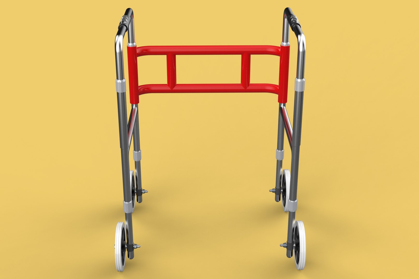 3D ROLLING WHEELED WALKER ZIMMER WALKING FRAME ROLLATOR FOLDABLE Model ...