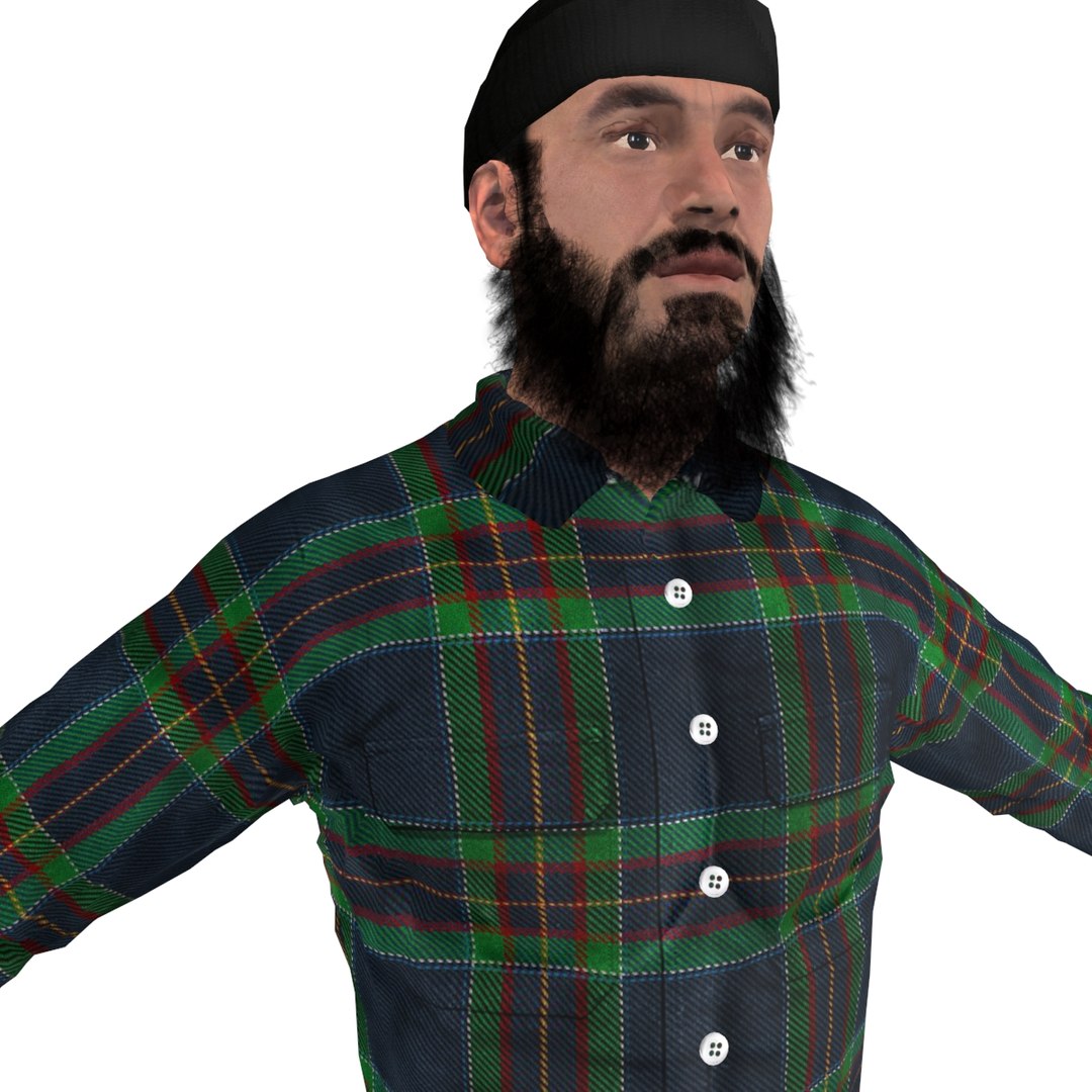 Canadian Lumberjack Man 3d Max