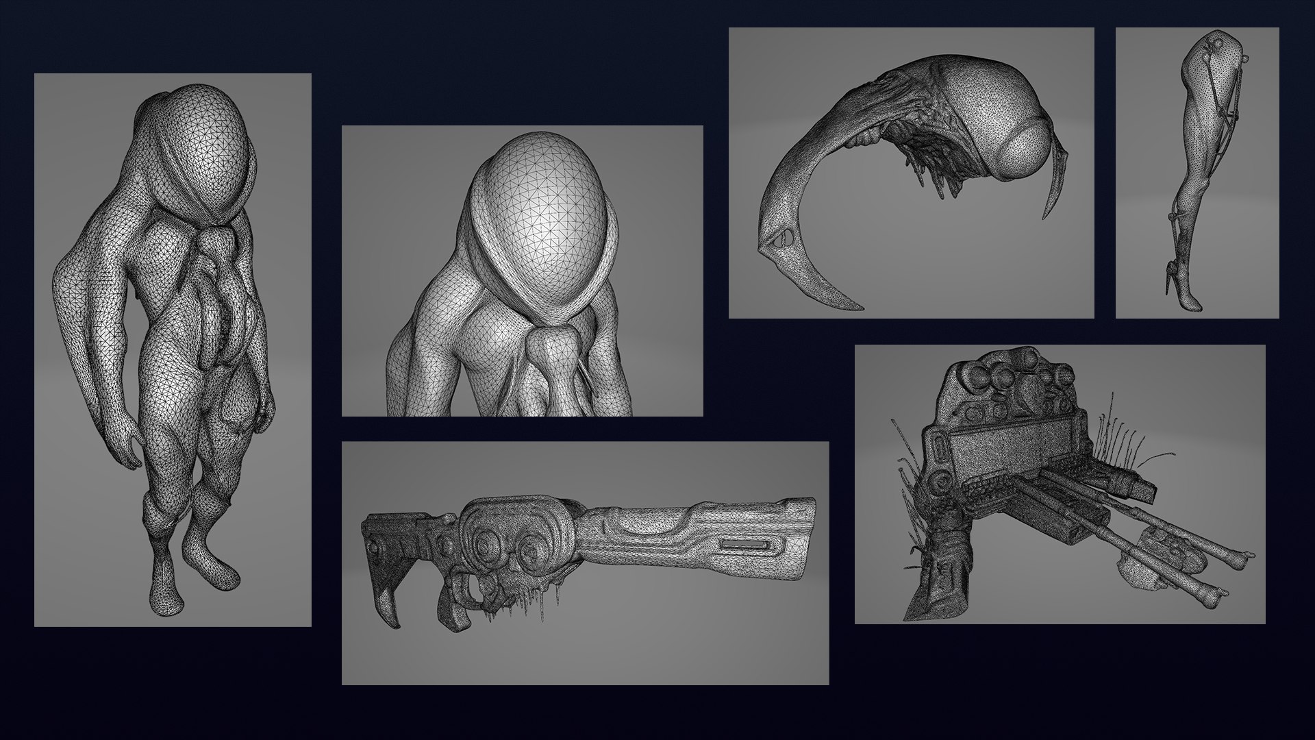 3D Bio-Mechanical Interface - Starter Pack Vol 01 Model - TurboSquid ...