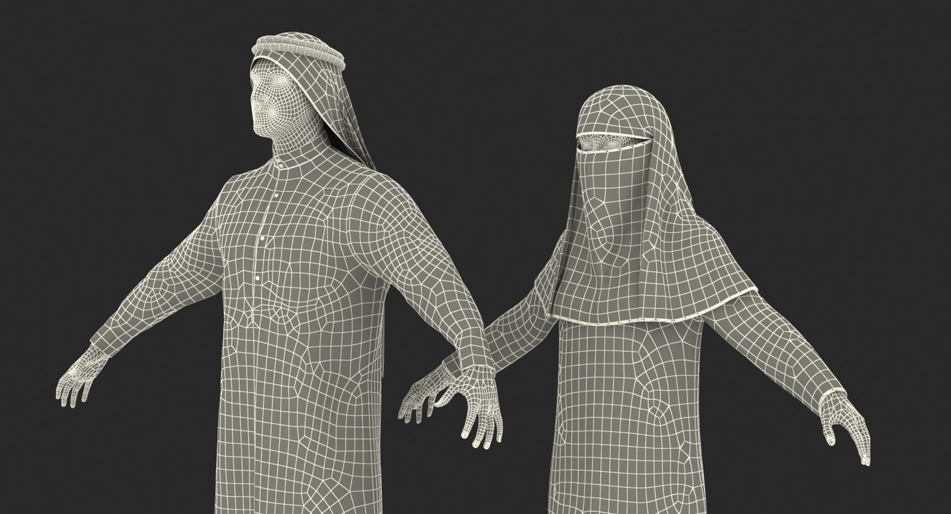 3D arab people model - TurboSquid 1193616
