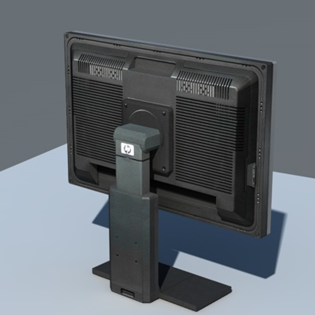 Low-poly Monitor Hp L2465 3d Model