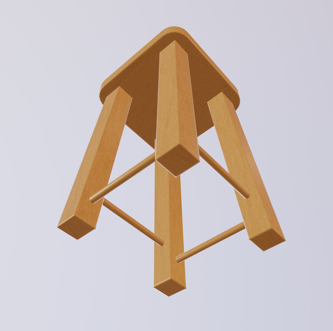 Light stool 3D model - TurboSquid 1482951