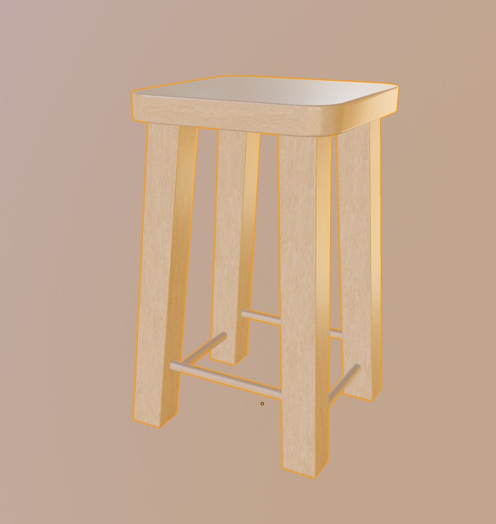 Light stool 3D model - TurboSquid 1482951