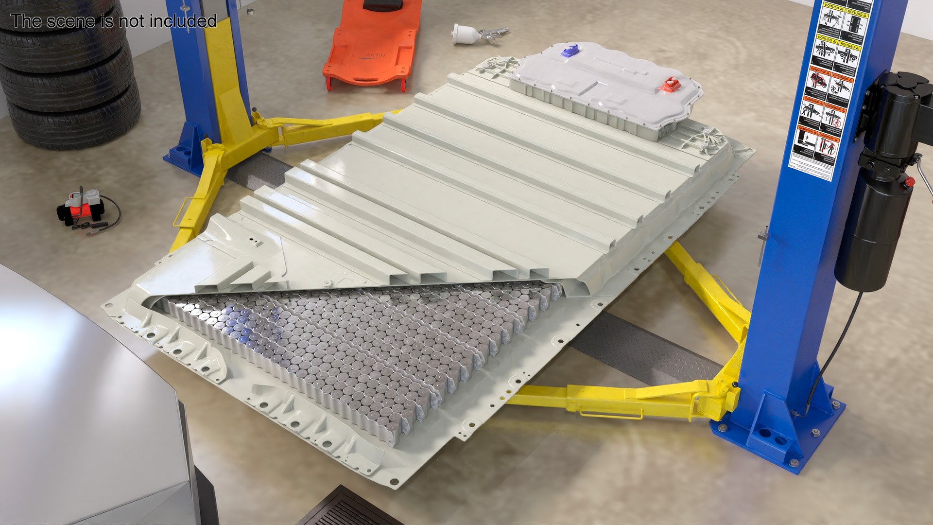 Tesla Cybertruck Battery Pack In Section 3D - TurboSquid 2246234