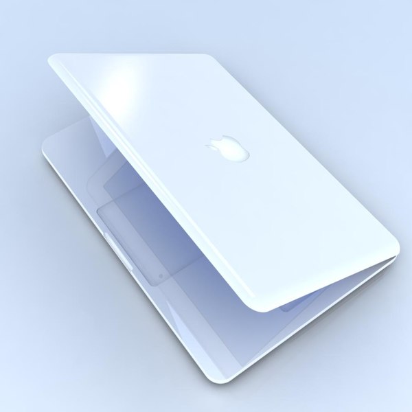 notebook apple macbook 2009 3d model