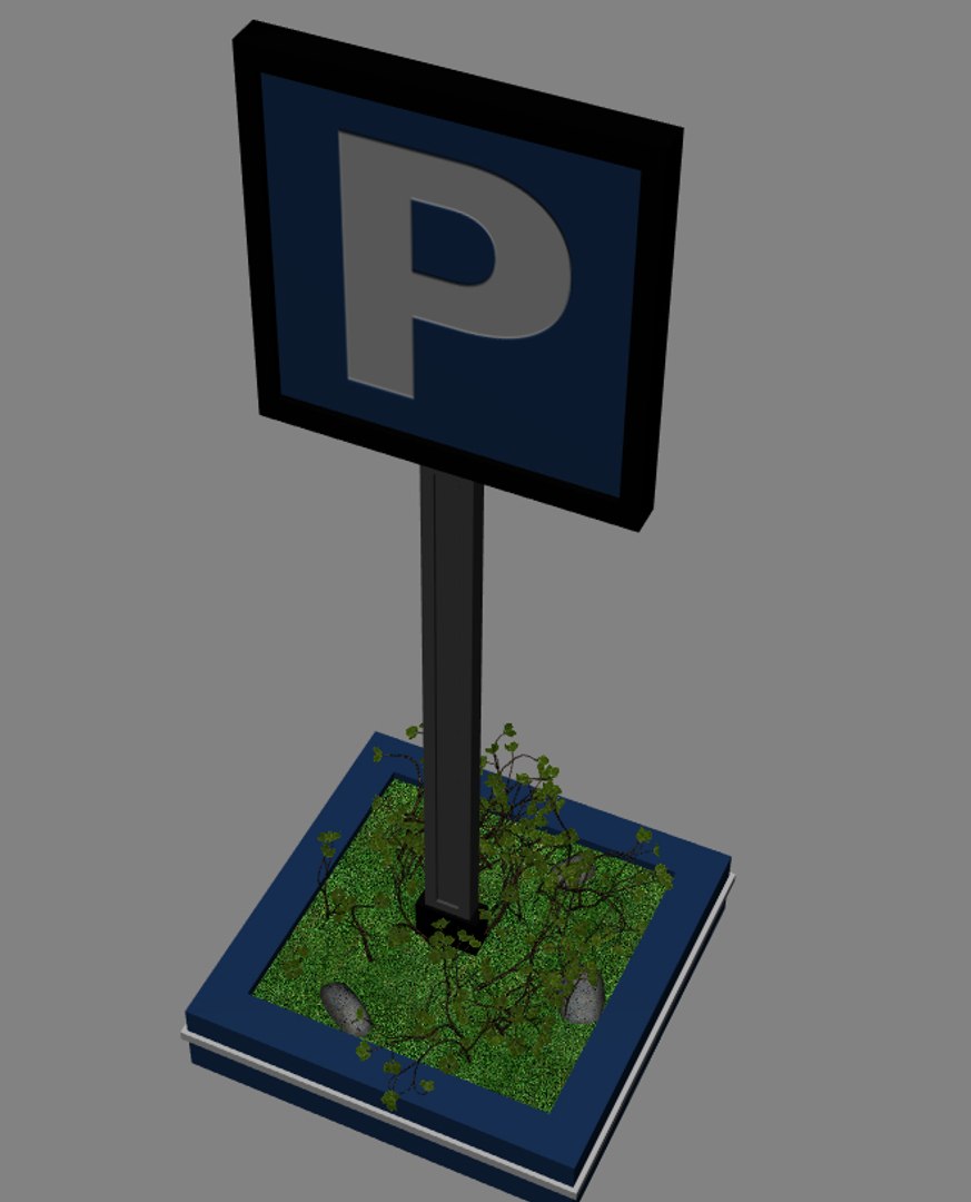 Free Parking Sign Model - TurboSquid 1167183