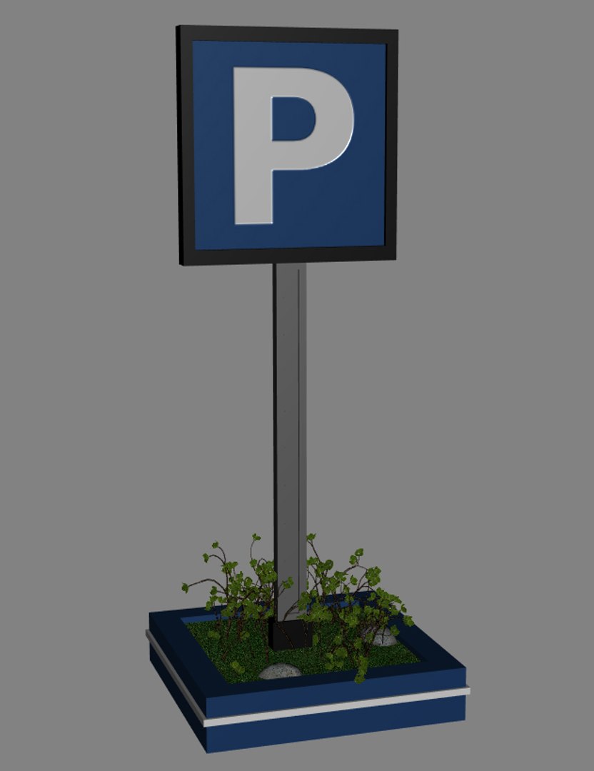 Free Parking Sign Model - TurboSquid 1167183