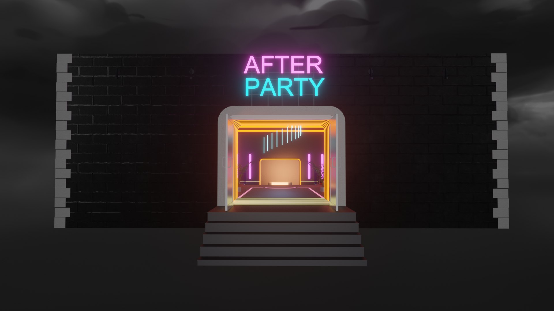 Metaverse Party Room 3D Model - TurboSquid 1873952