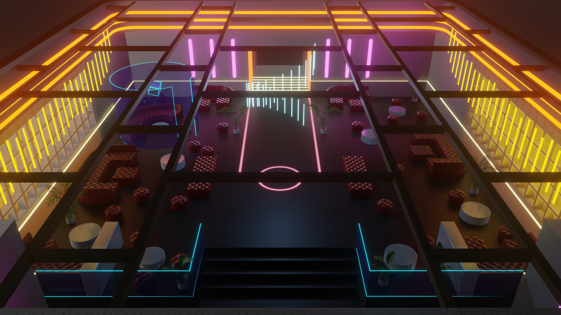 Metaverse Party Room 3D Model - TurboSquid 1873952