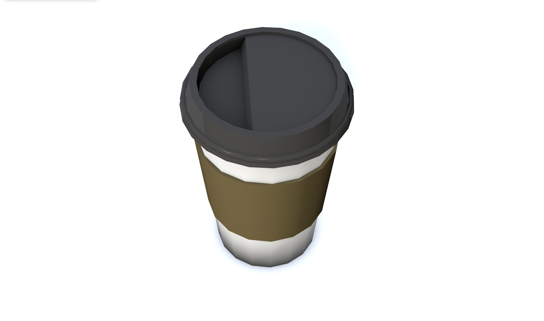 3d coffee cup