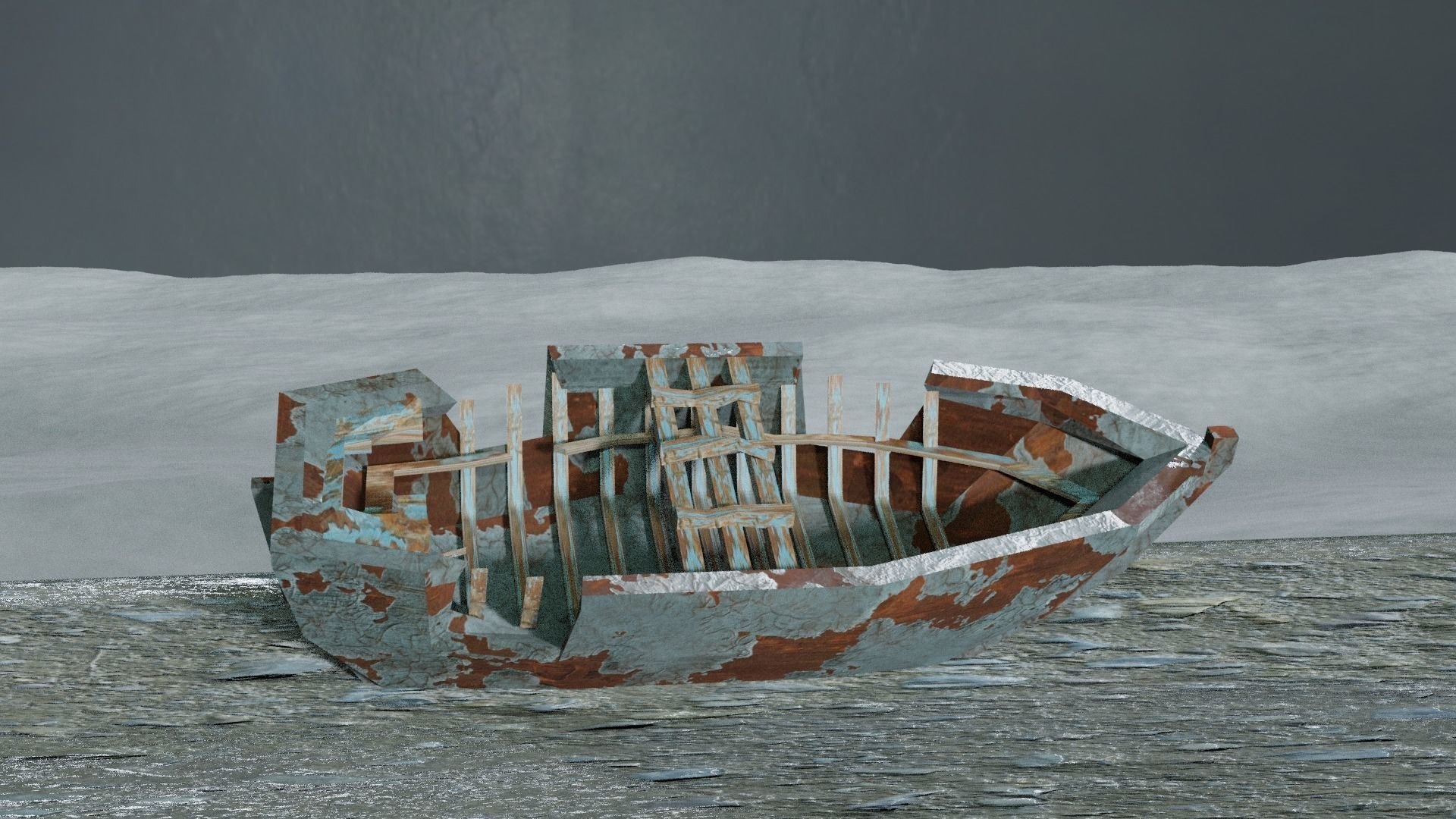 3D Model Ship Wrecked - TurboSquid 2133818