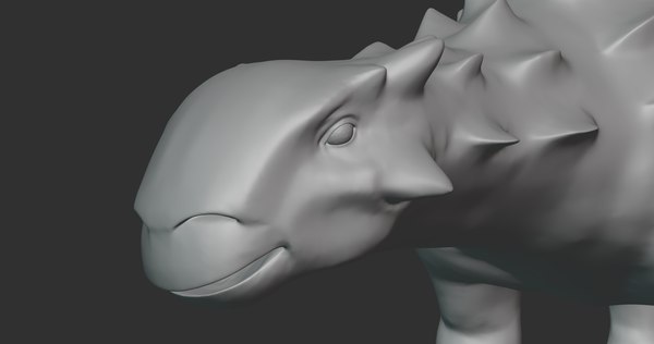 3D model Euoplocephalus Basemesh Low Poly - TurboSquid 1994090
