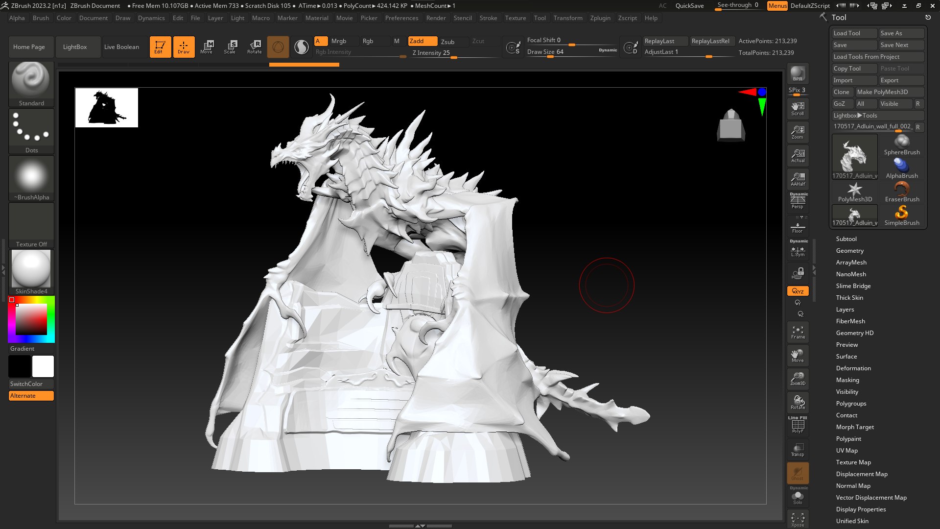 3D Skyrim Alduin Model - TurboSquid 2352324
