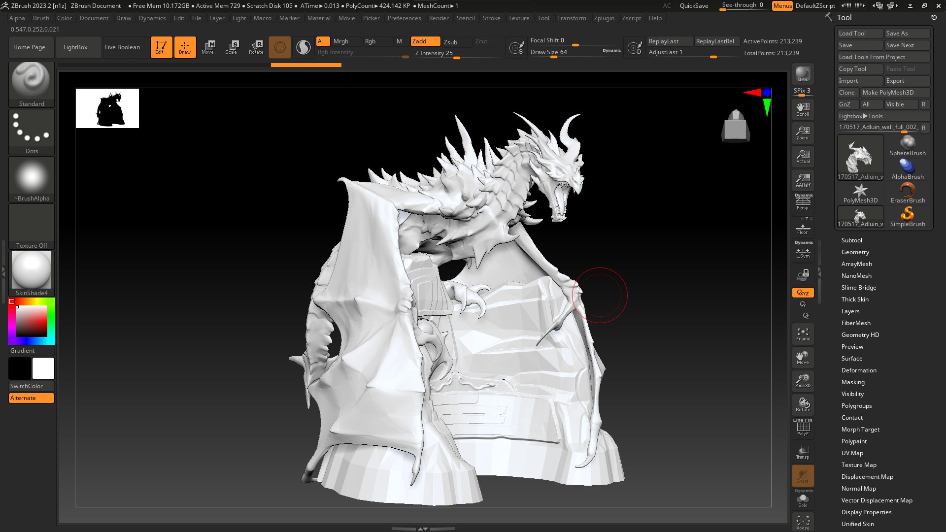 3D Skyrim Alduin Model - TurboSquid 2352324