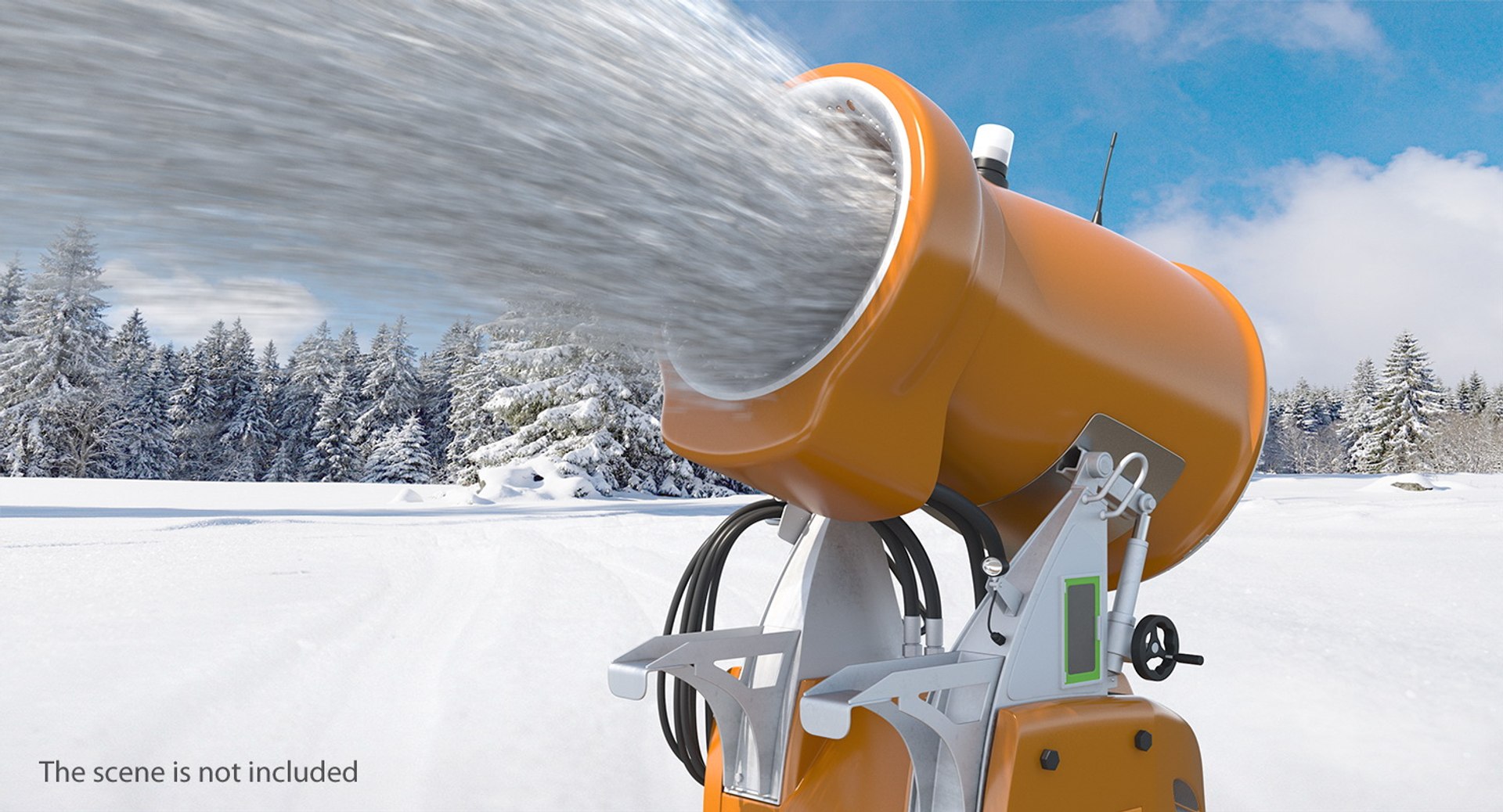 Snow Maker Cannon 3D Model - TurboSquid 1415537