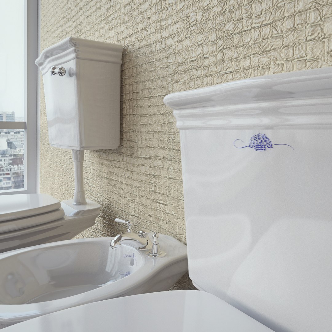 Devon Westminster Sanitary 3D Model - TurboSquid 1174111