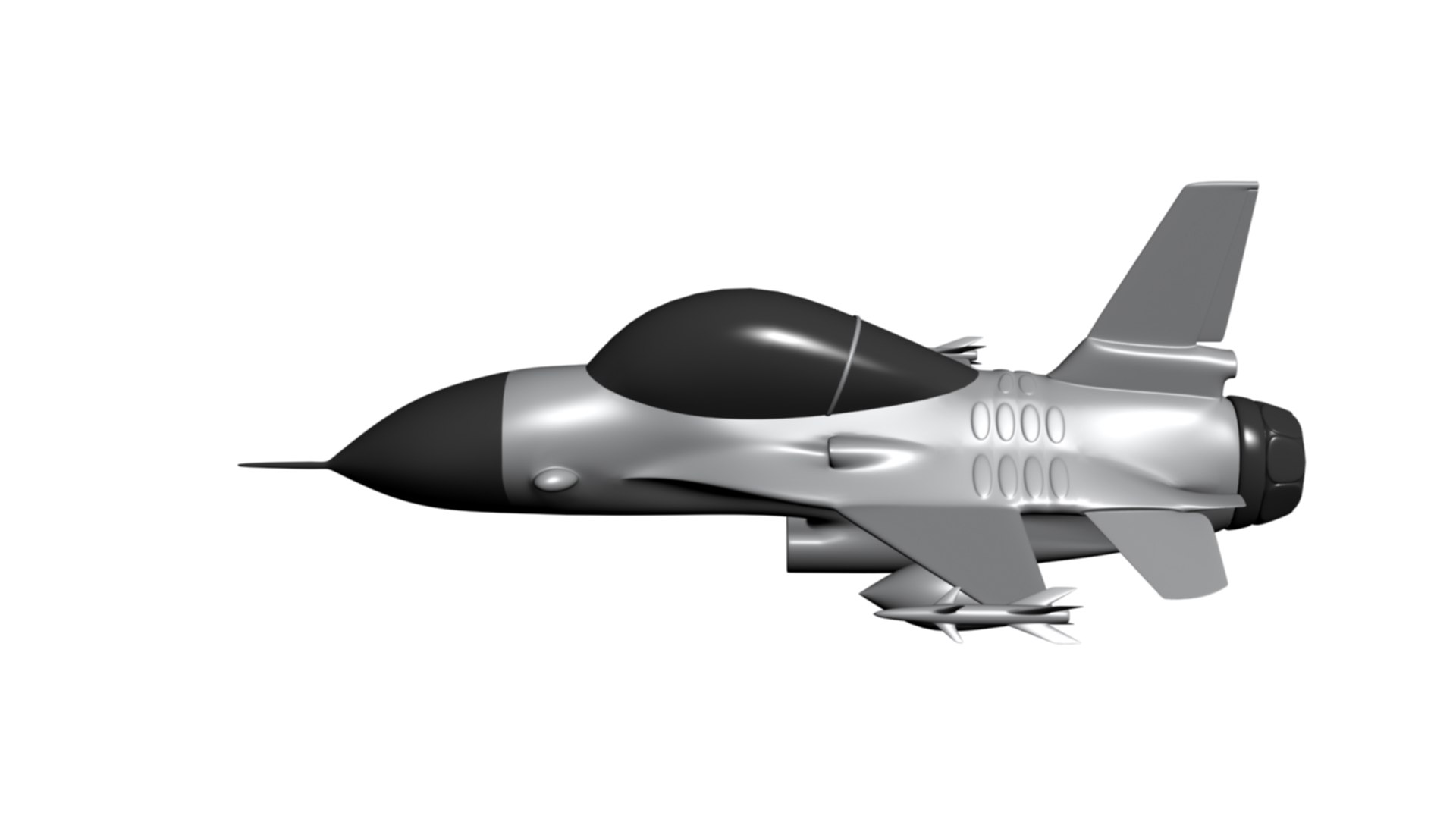 F-16 Cartoon 3D Model - TurboSquid 2013524