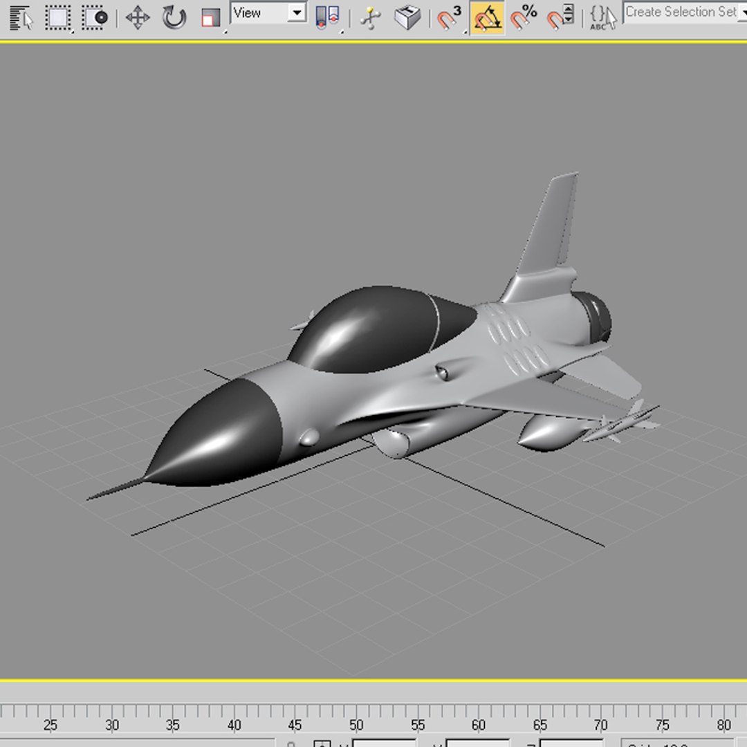 F-16 Cartoon 3D Model - TurboSquid 2013524