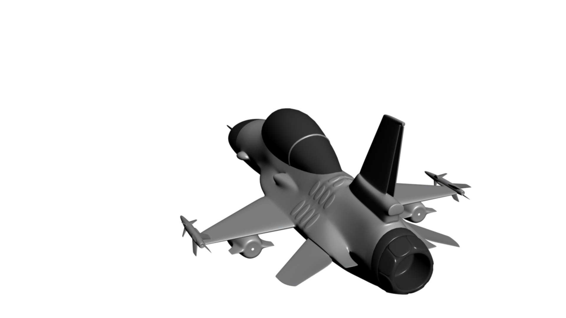 F-16 Cartoon 3D Model - TurboSquid 2013524