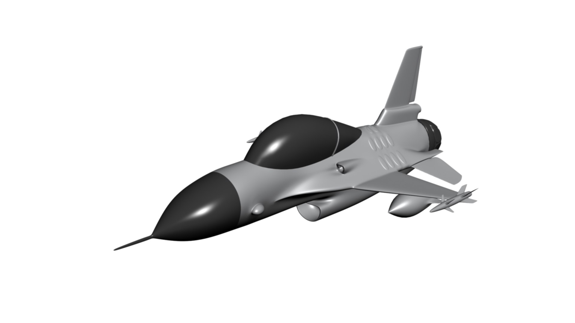 F-16 Cartoon 3D Model - TurboSquid 2013524