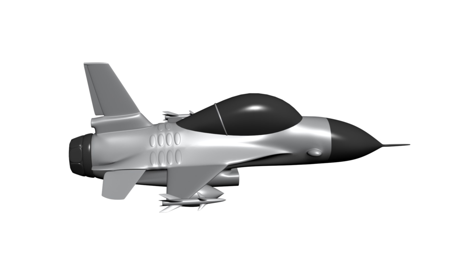 F-16 Cartoon 3D Model - TurboSquid 2013524