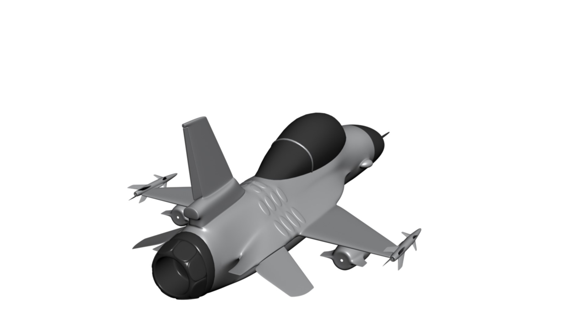 F-16 Cartoon 3D Model - TurboSquid 2013524