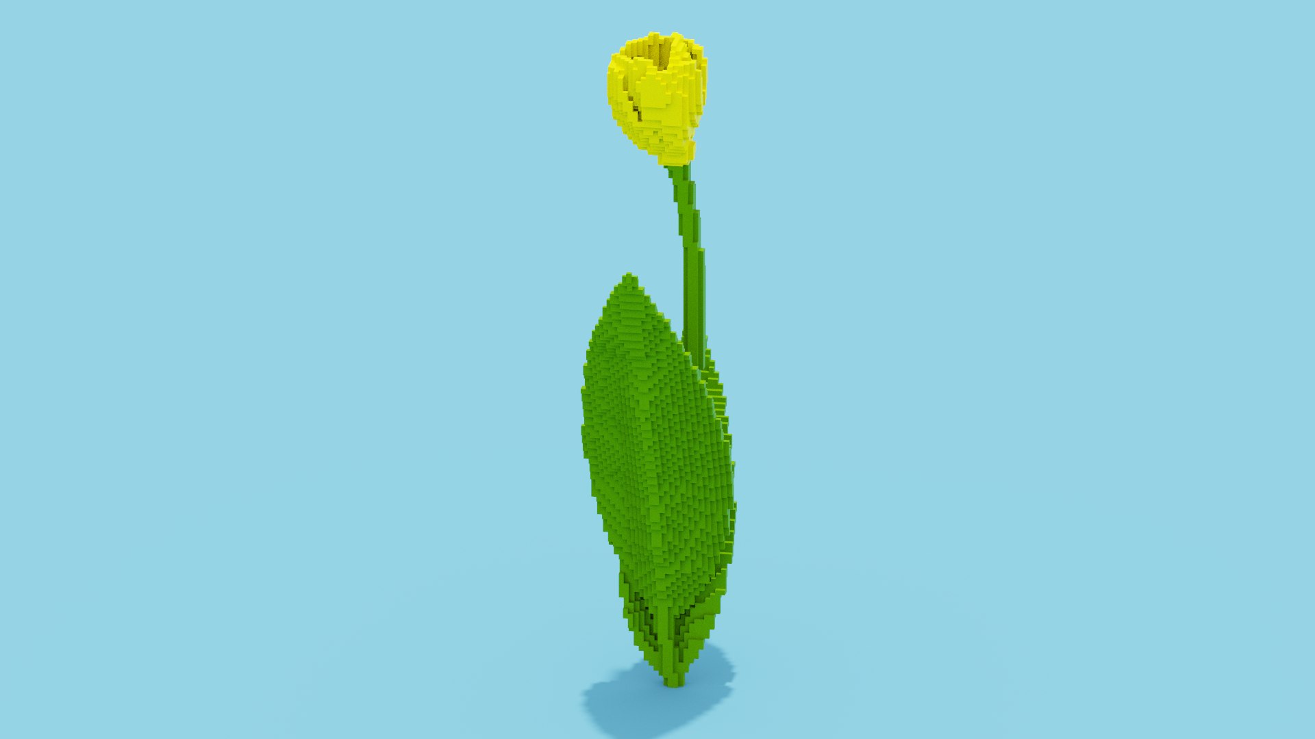 Tulip Voxel 3d Icon Model - TurboSquid 2215634