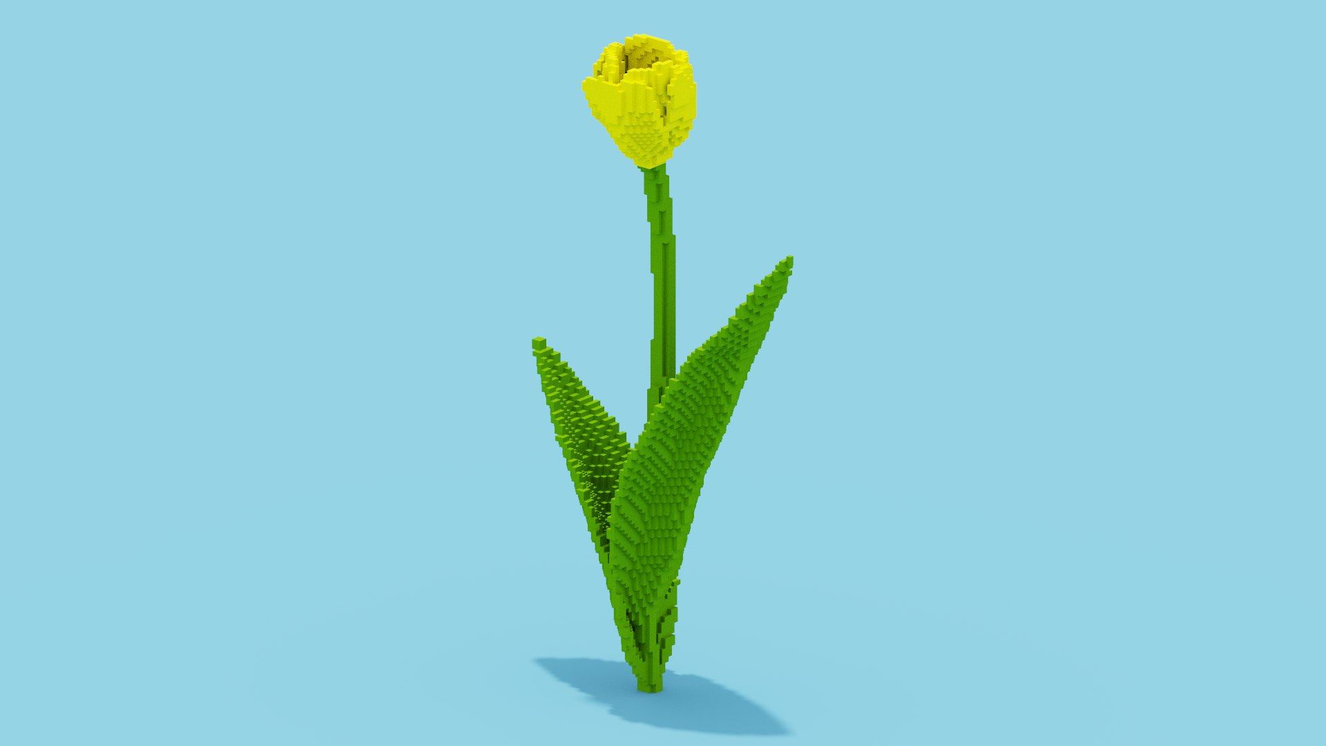 Tulip Voxel 3d Icon Model - TurboSquid 2215634