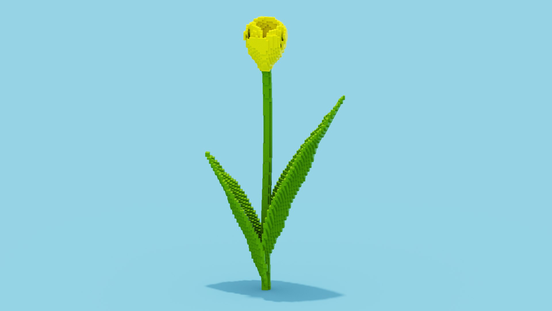 Tulip Voxel 3d Icon Model - TurboSquid 2215634